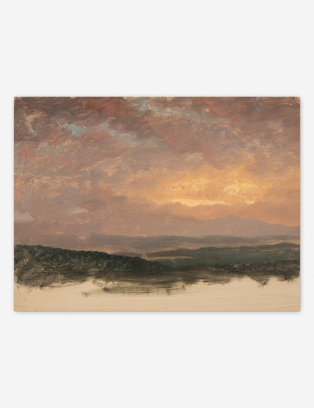 Sunset over the Catskills Print