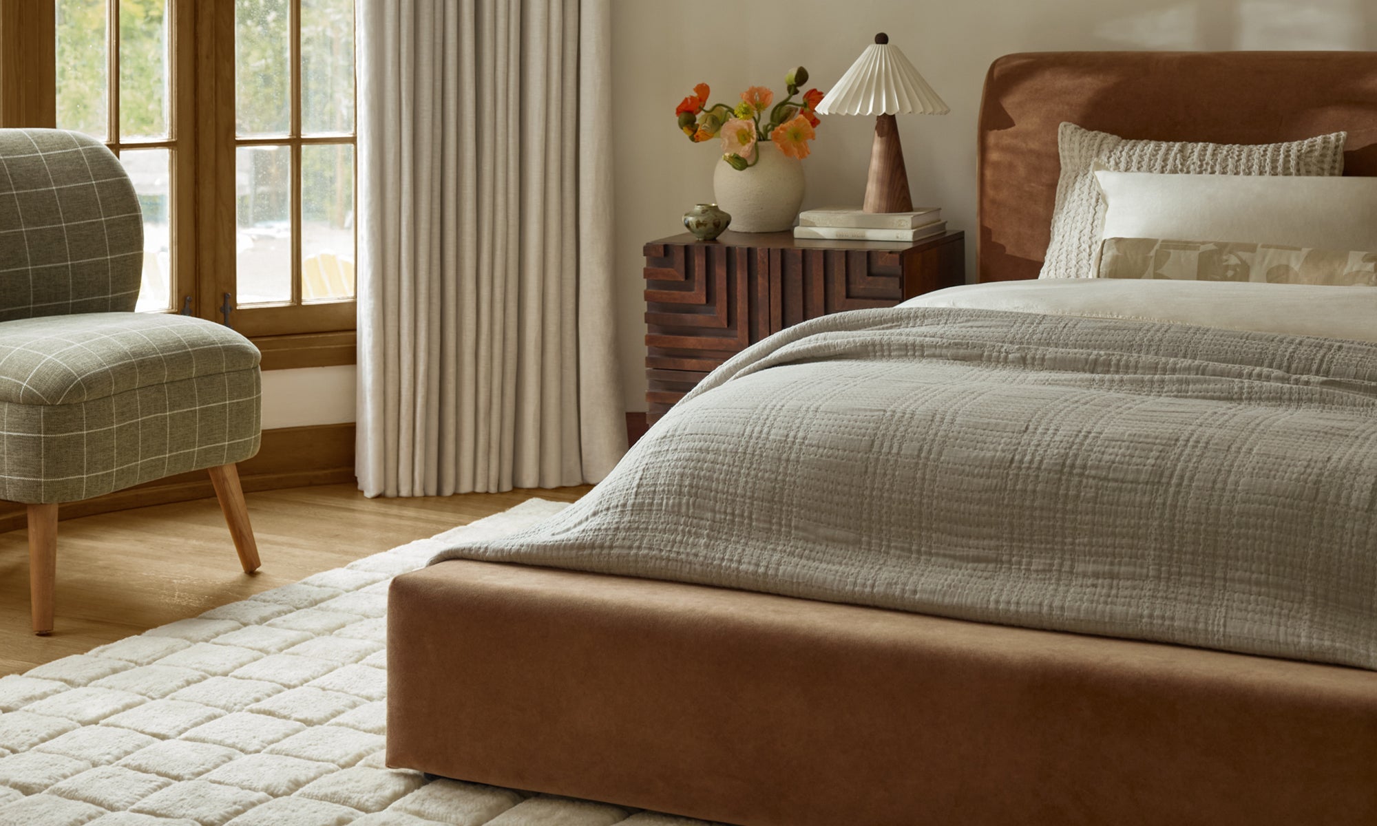 Shop a Soft + Muted Colors Bedroom Look