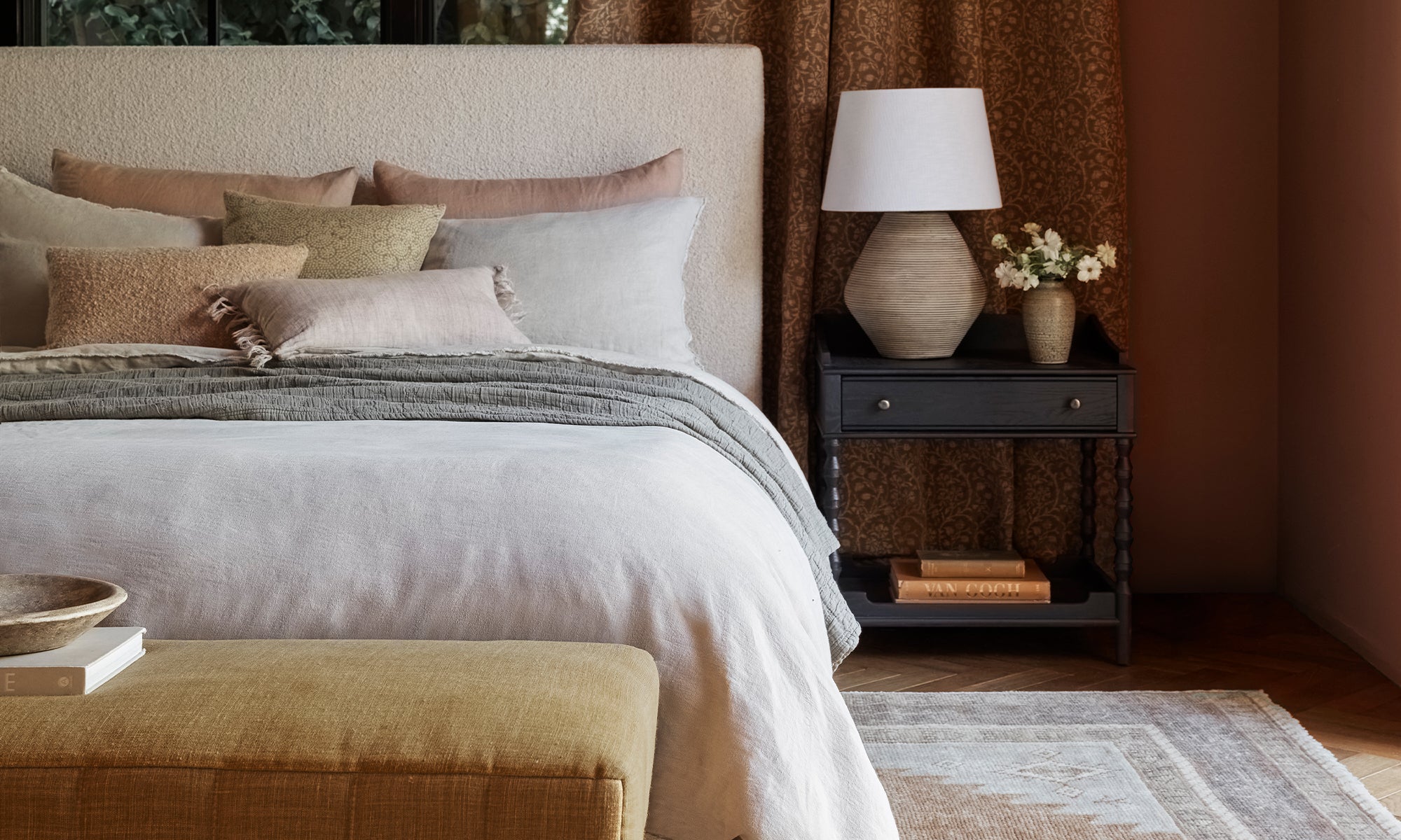 Shop a Cozy + Warm Bedroom Look