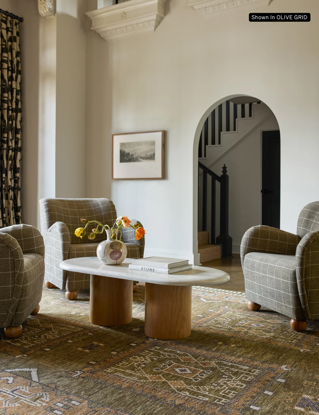 Baird Overstuffed Upholstered Accent Chair