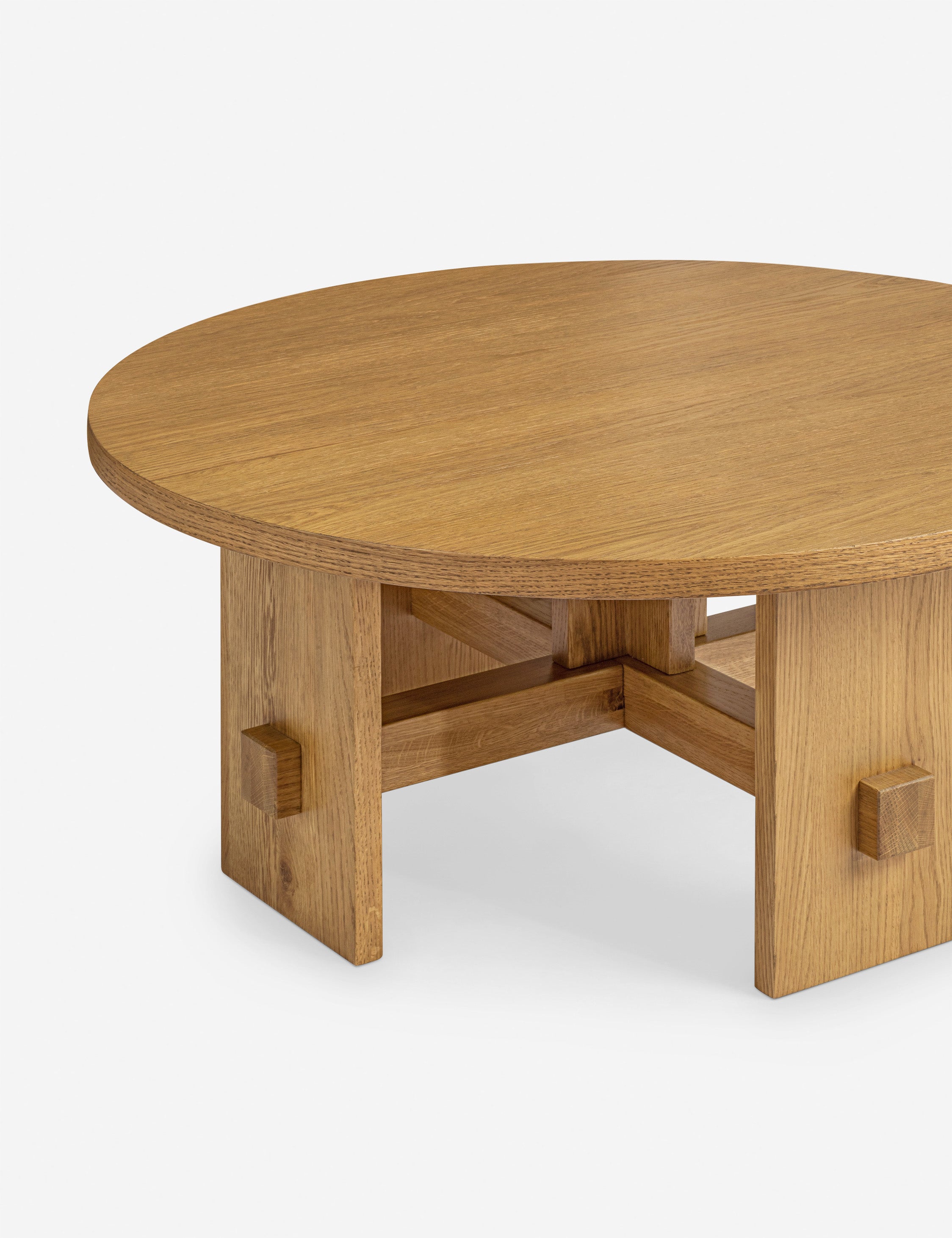 Campos Round Oak Coffee Table