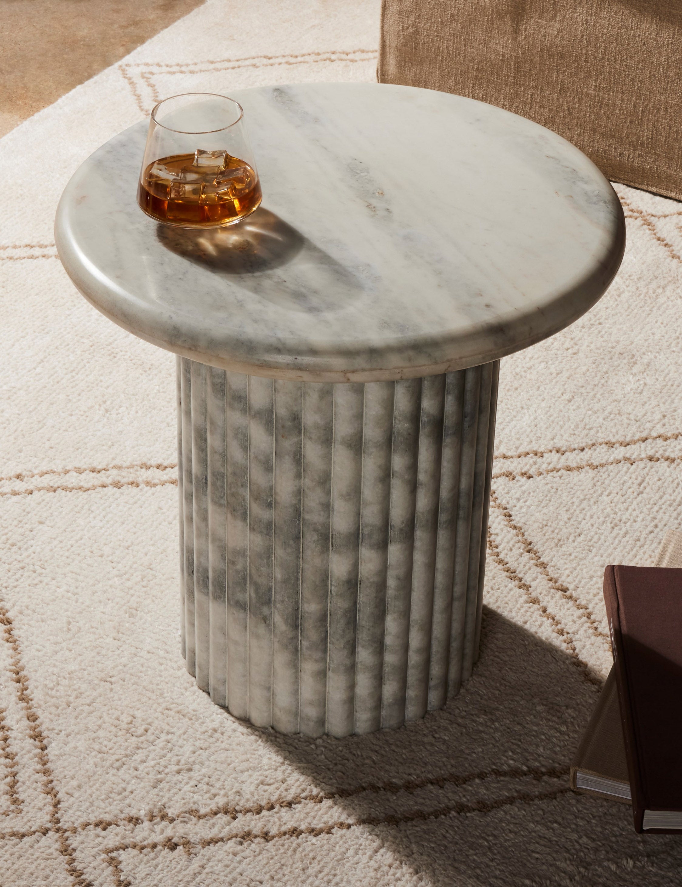 Mercer Round Marble Side Table