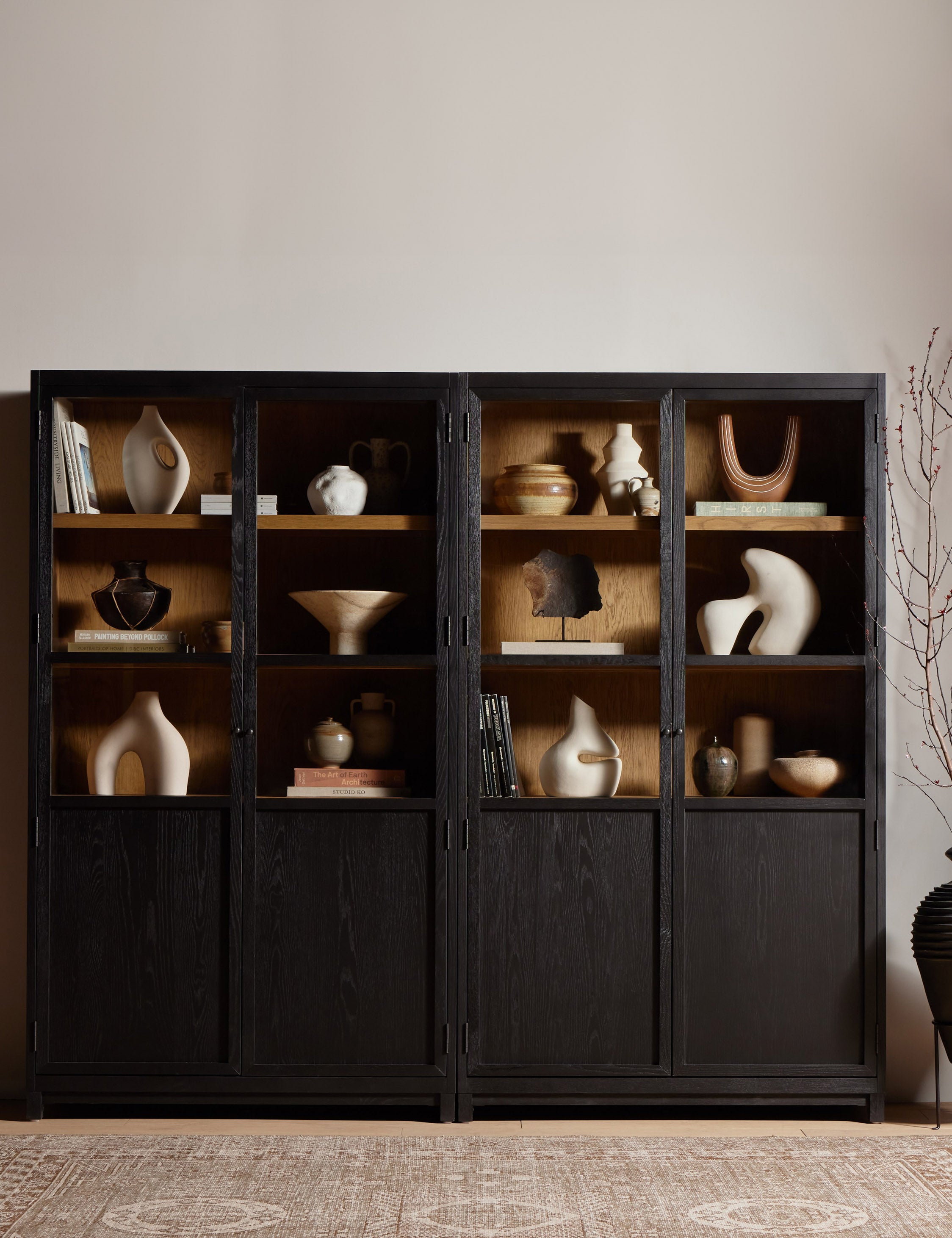 Carly Double Curio Cabinet