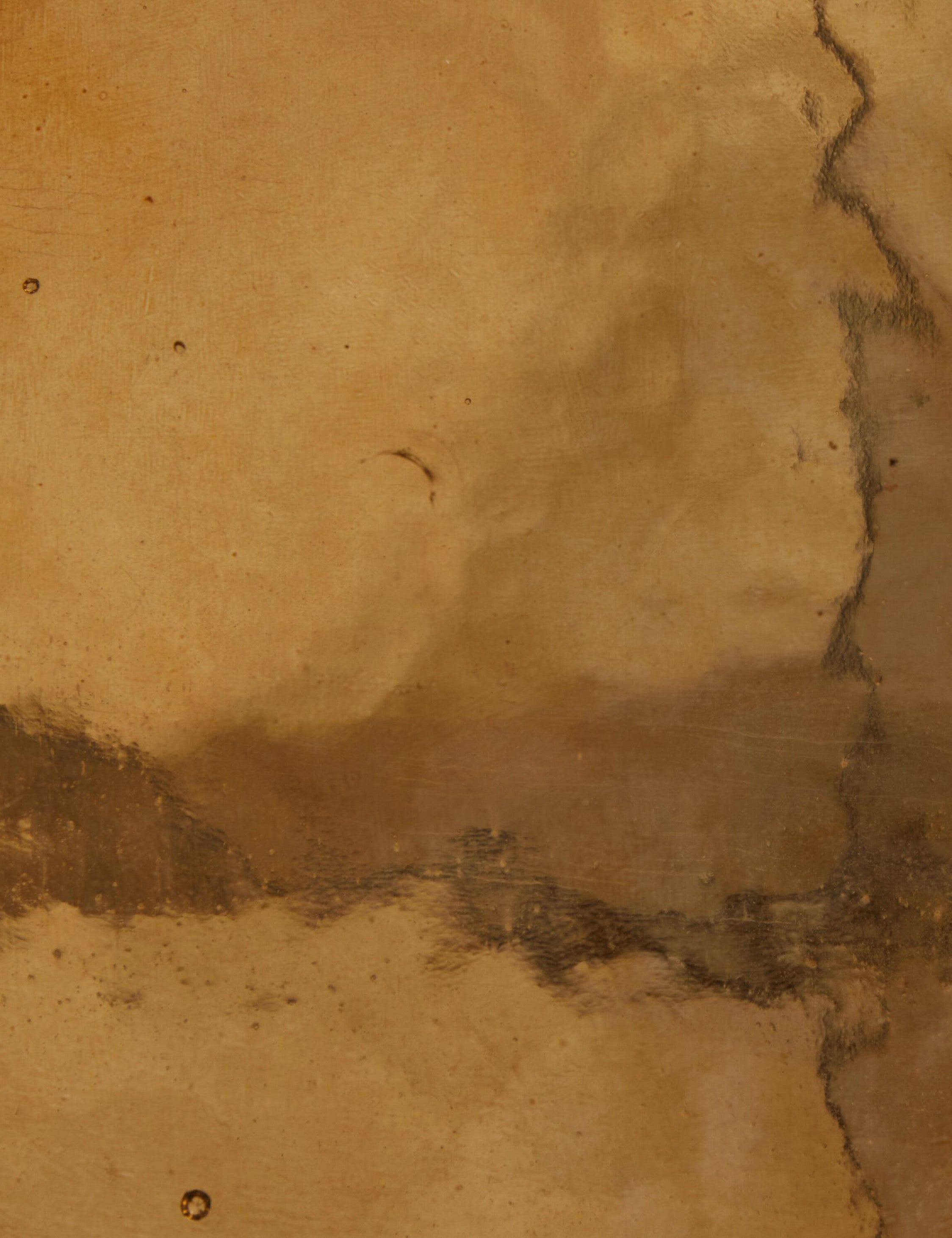 Ambra Amber Glass Side Table