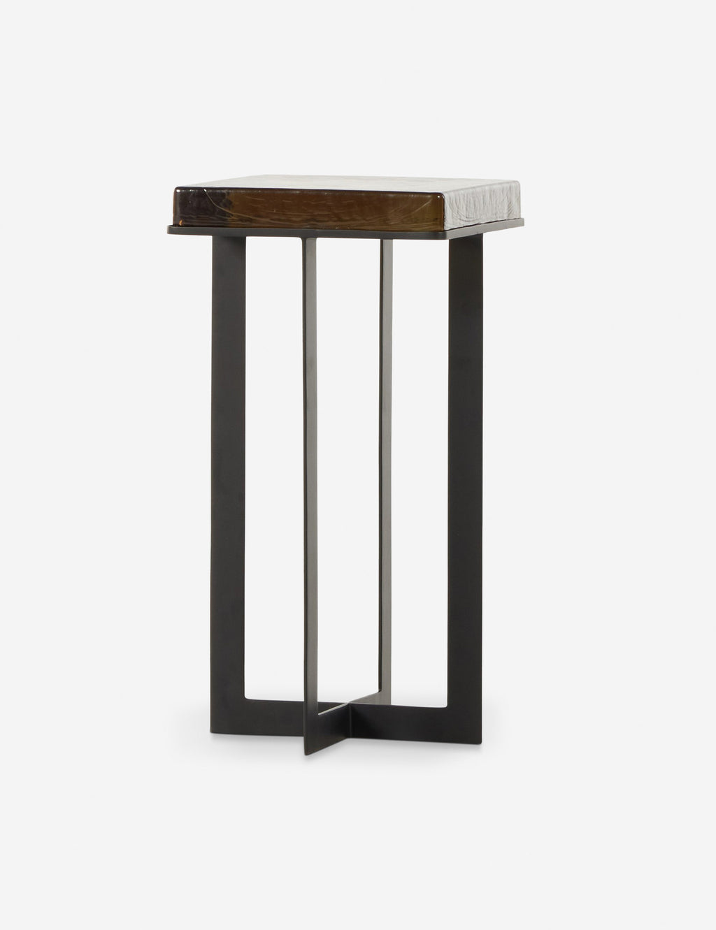 Ambra Amber Glass Side Table