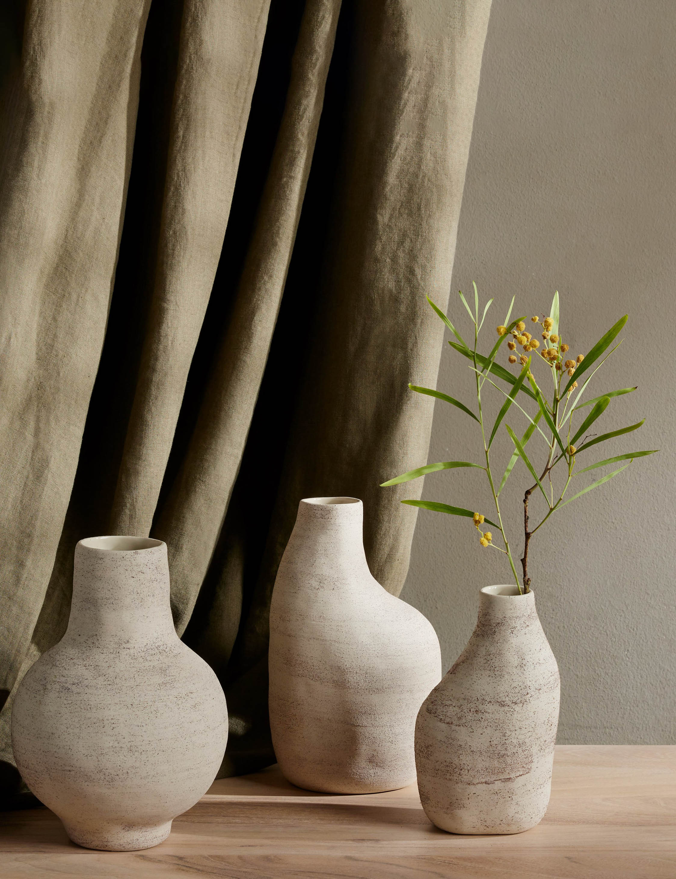Adino Decorative Ceramic Vases (Set of 3)