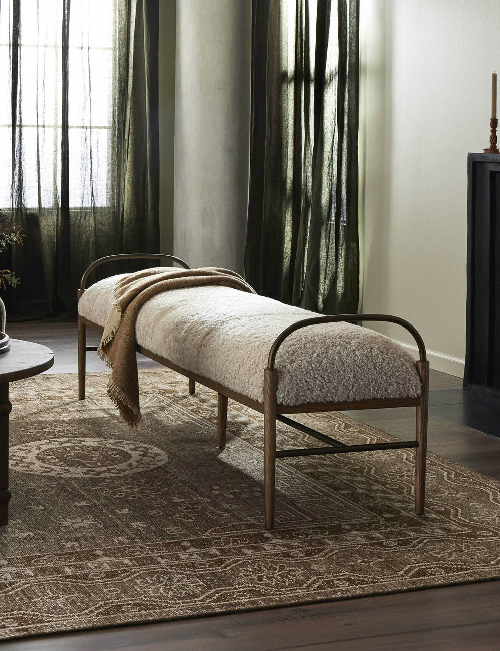 Demi Bench by Amber Lewis x Four Hands