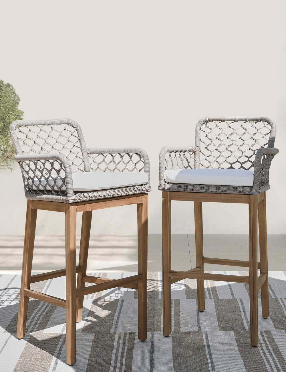 Katina Wicker Indoor / Outdoor Bar Stool