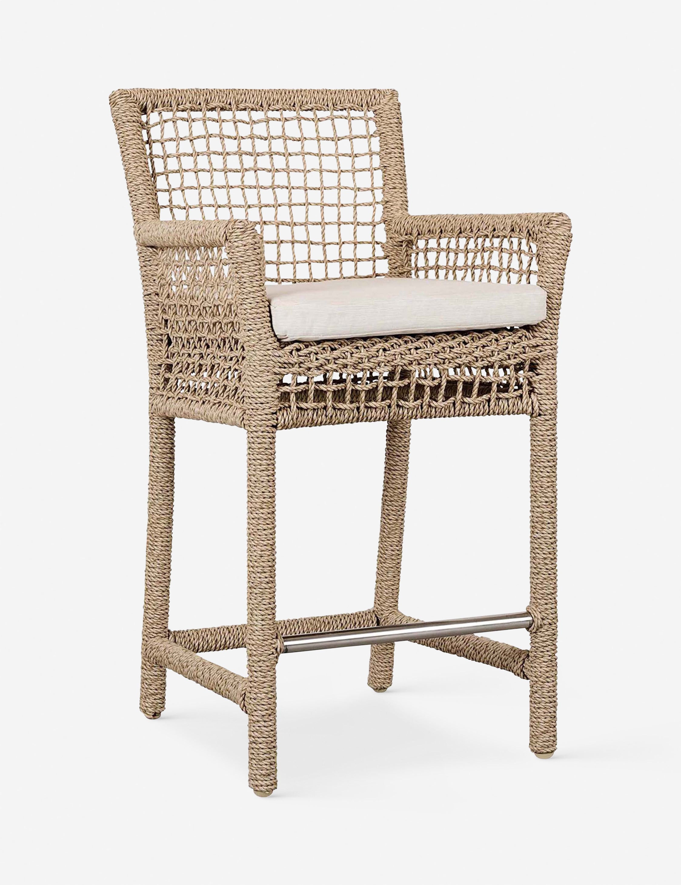 Beverly Wicker Indoor / Outdoor Counter Stool