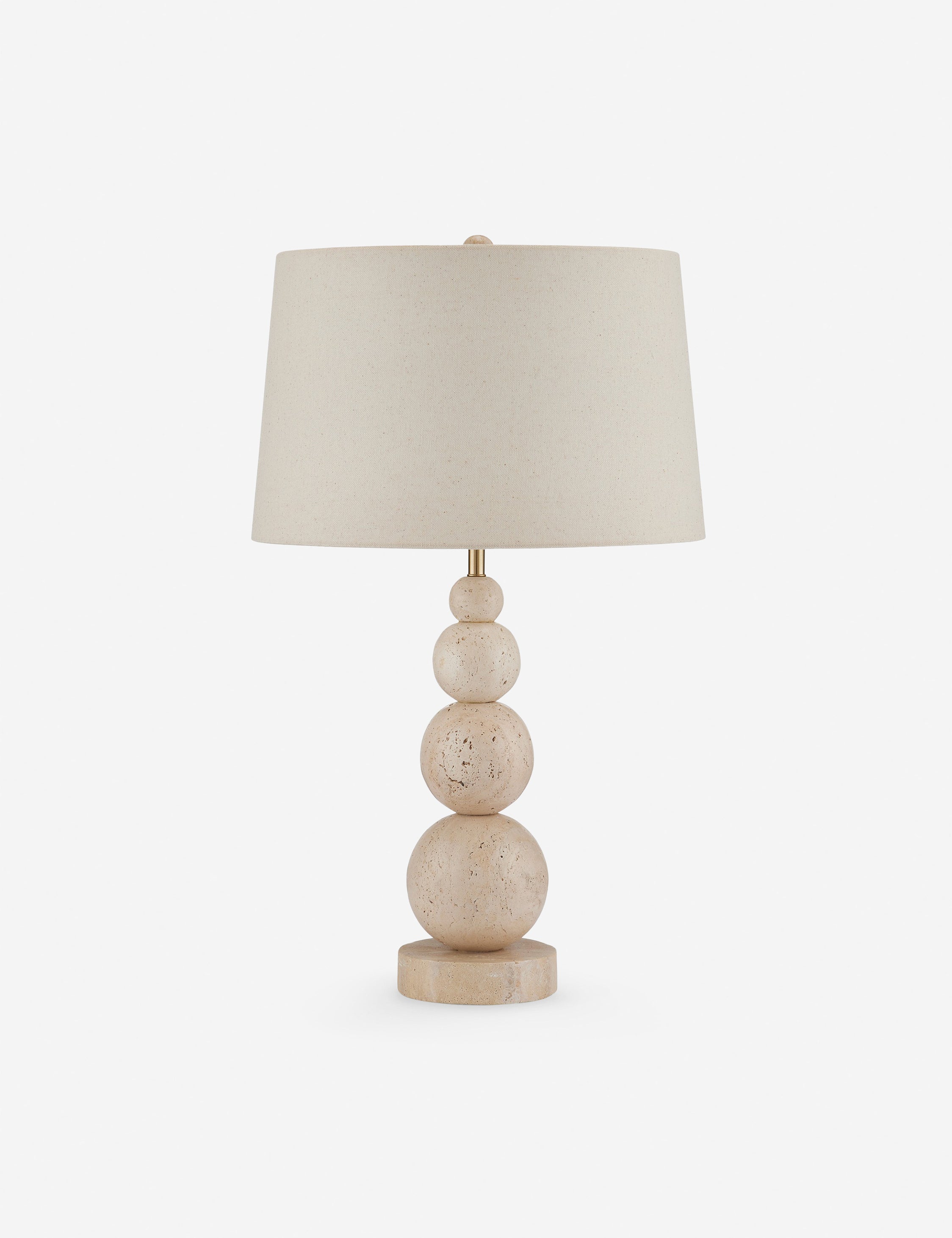 Clemma Travertine Table Lamp