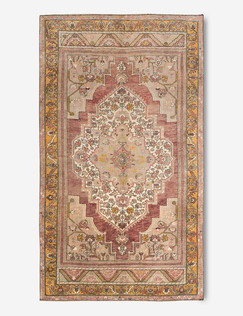 Vintage Turkish Hand-Knotted Wool Rug No. 406, 5'3" x 10'