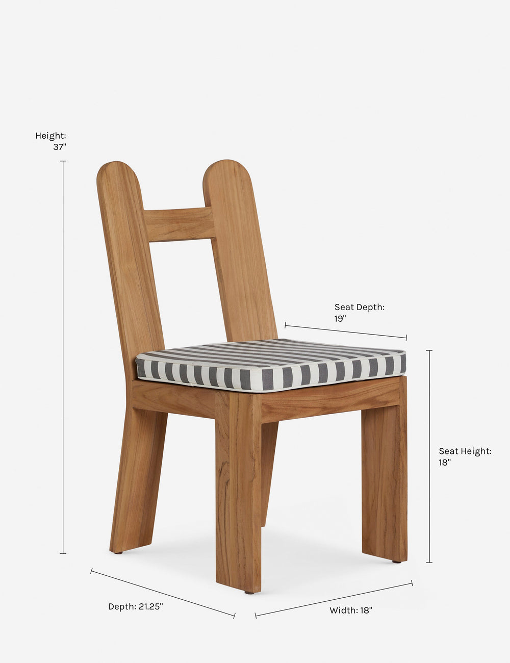 Abbot Teak Indoor / Outdoor Dining Chair by Sarah Sherman Samuel