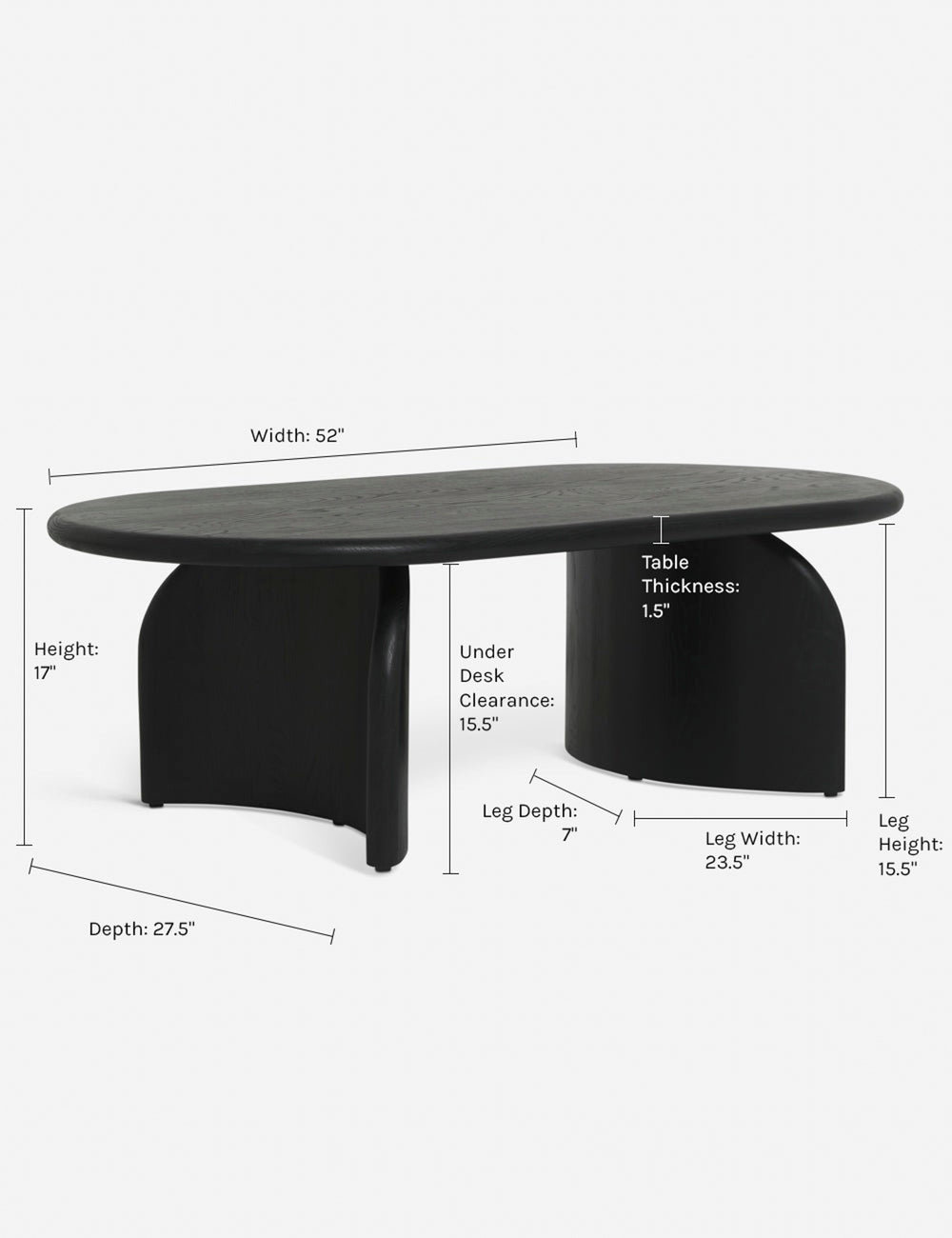 Ada Oval Oak Coffee Table