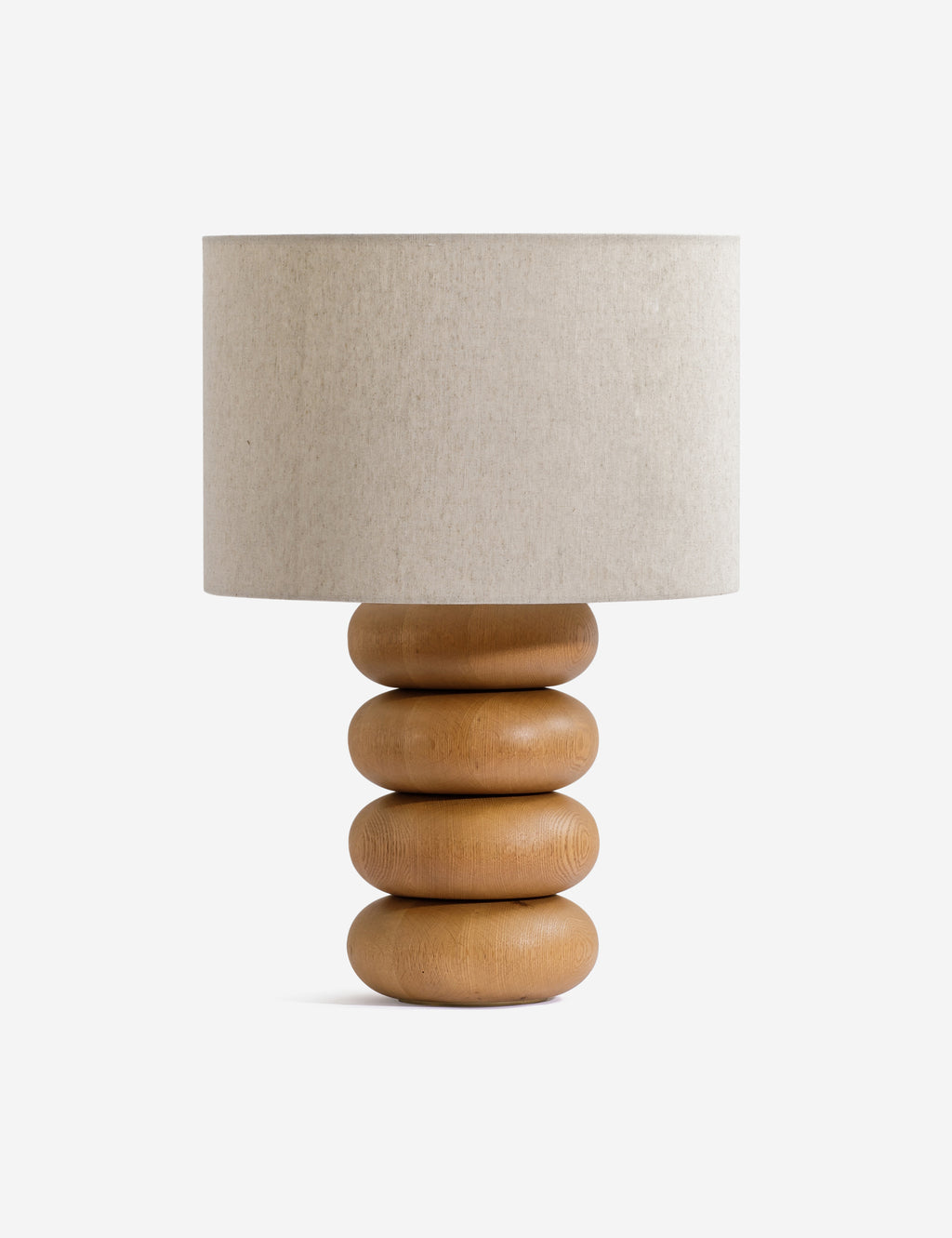 Linus Sculptural Wood Table Lamp