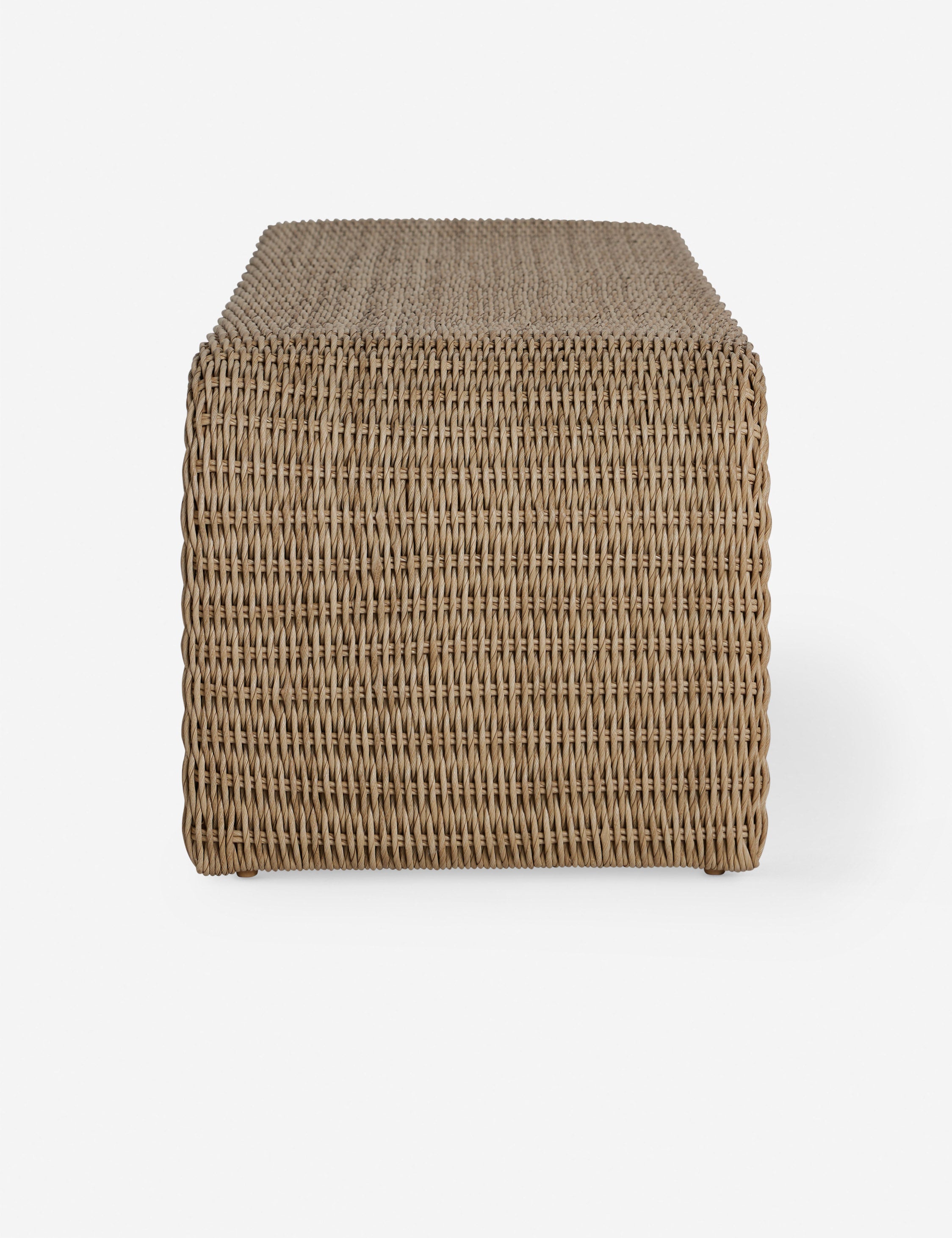 Caio Indoor / Outdoor Backless Wicker Bench