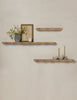 Cario Wavy Oak Wall Shelf
