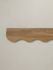 Cario Wavy Oak Wall Shelf