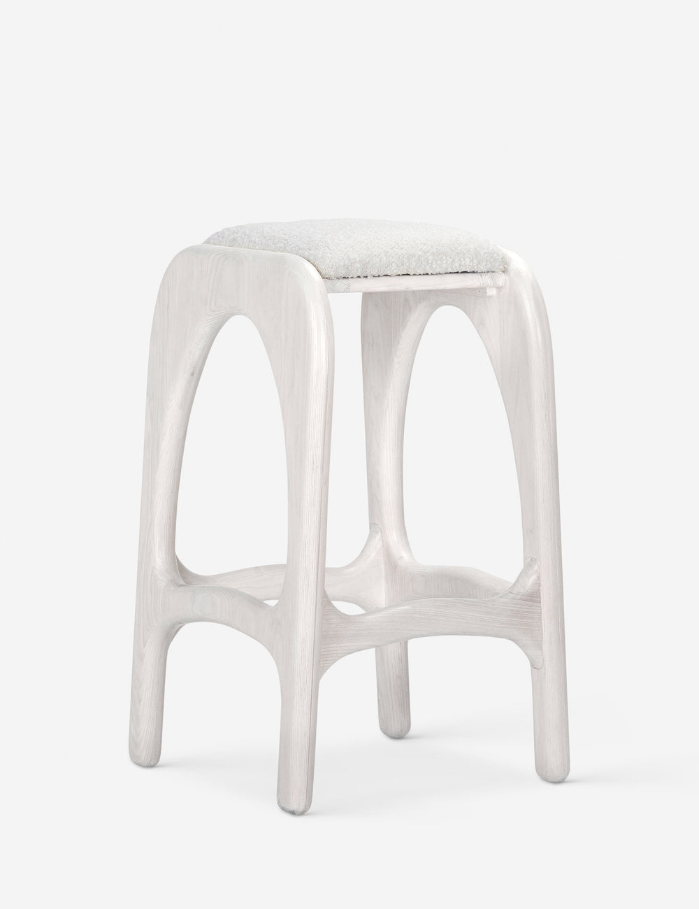 Ashford Modern Wood Upholstered Bar Stool