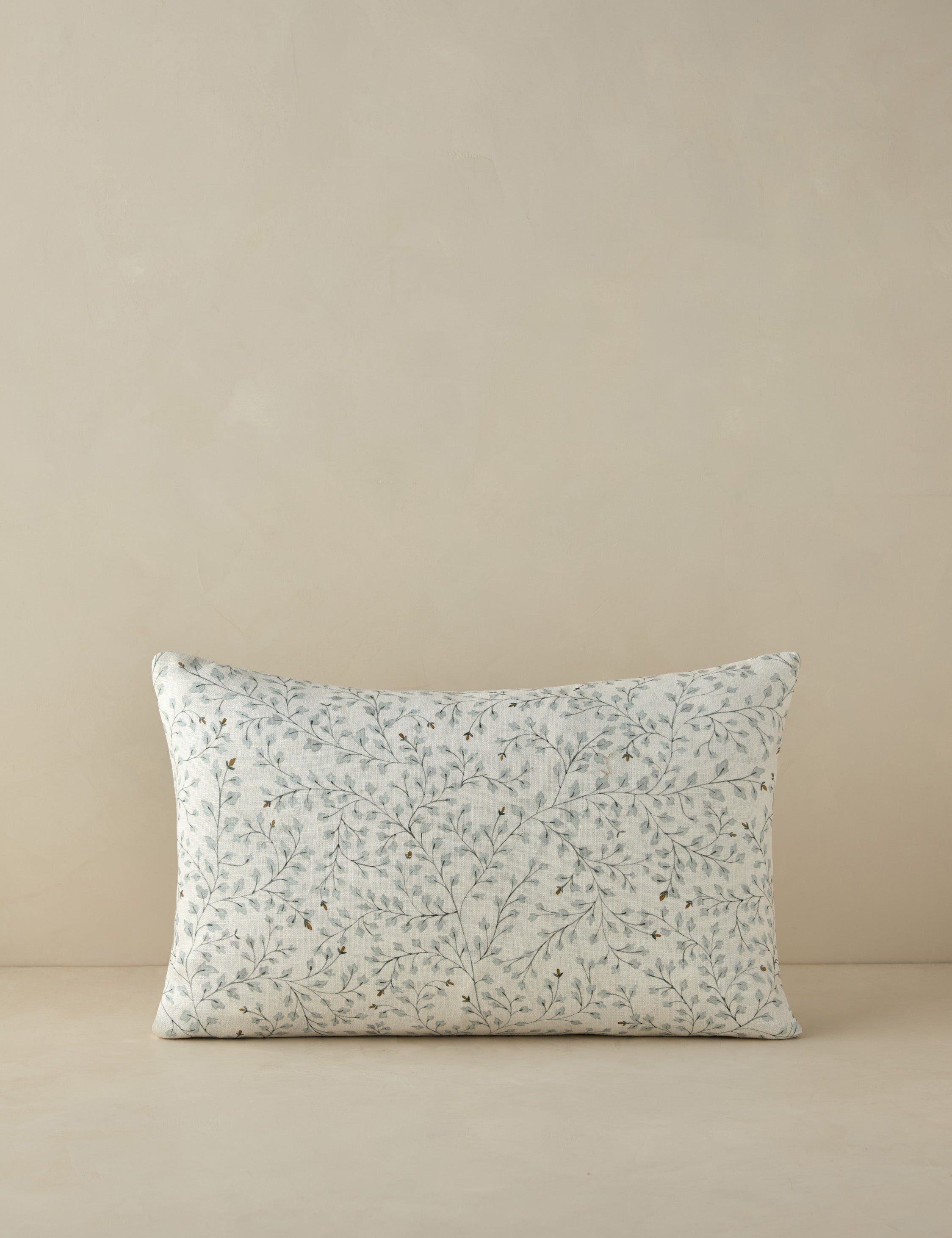 Dainty Leaves Linen Pillow by Rylee + Cru