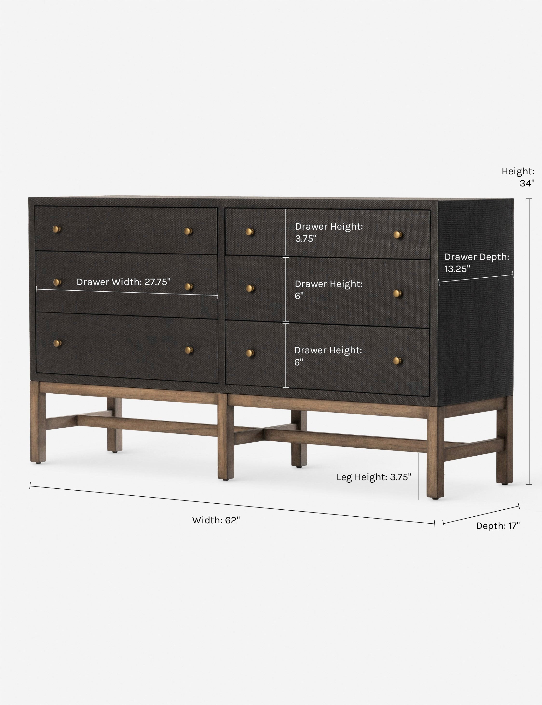 Darina Woven Raffia Dresser