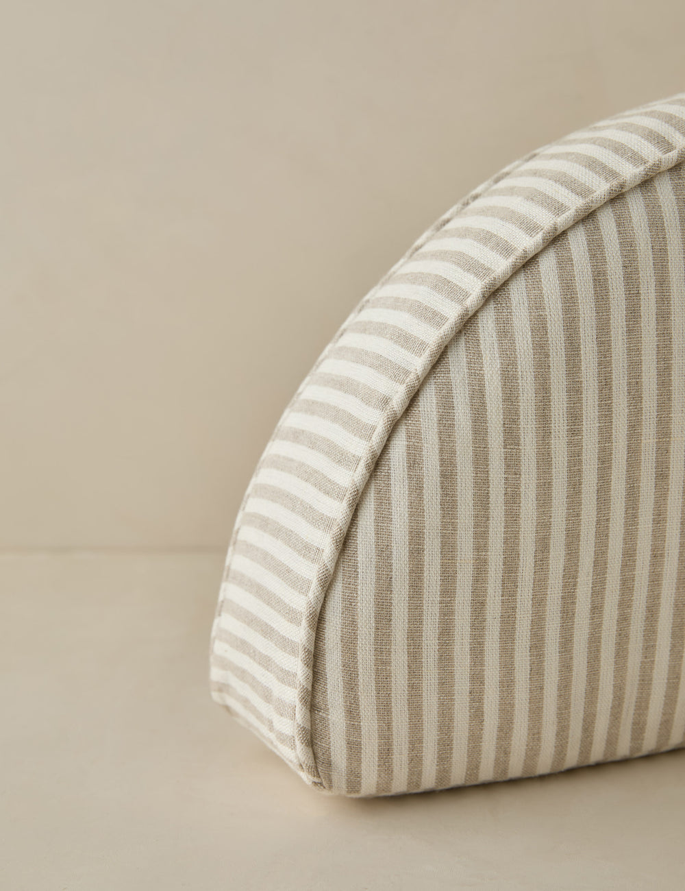 Darrow Linen Half-Disc Pillow