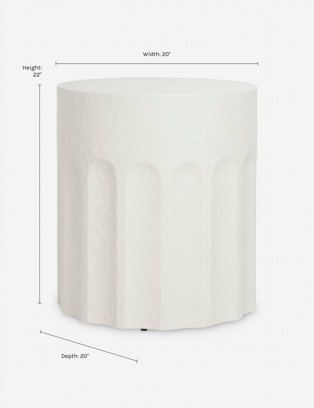 Doric Side Table by Sarah Sherman Samuel