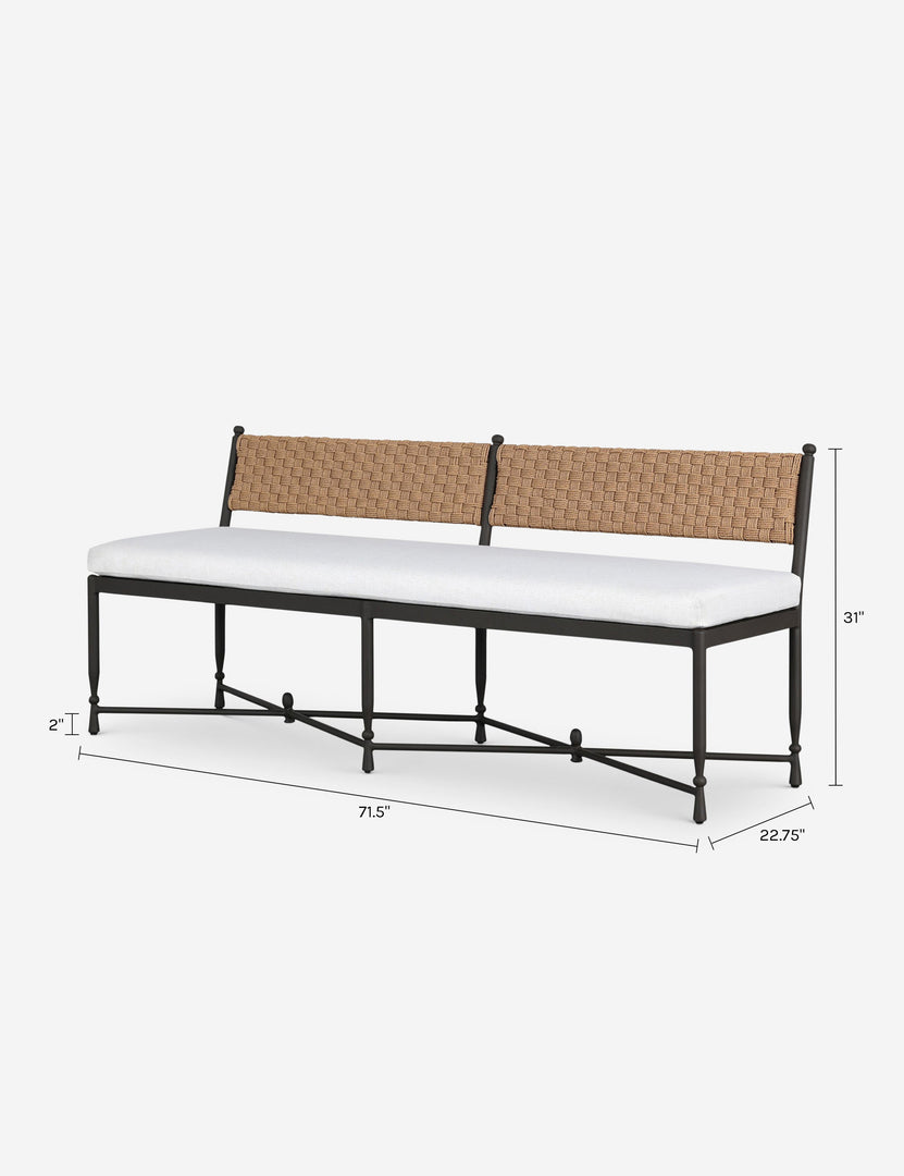 Breton Outdoor Bench by Amber Lewis x Four Hands
