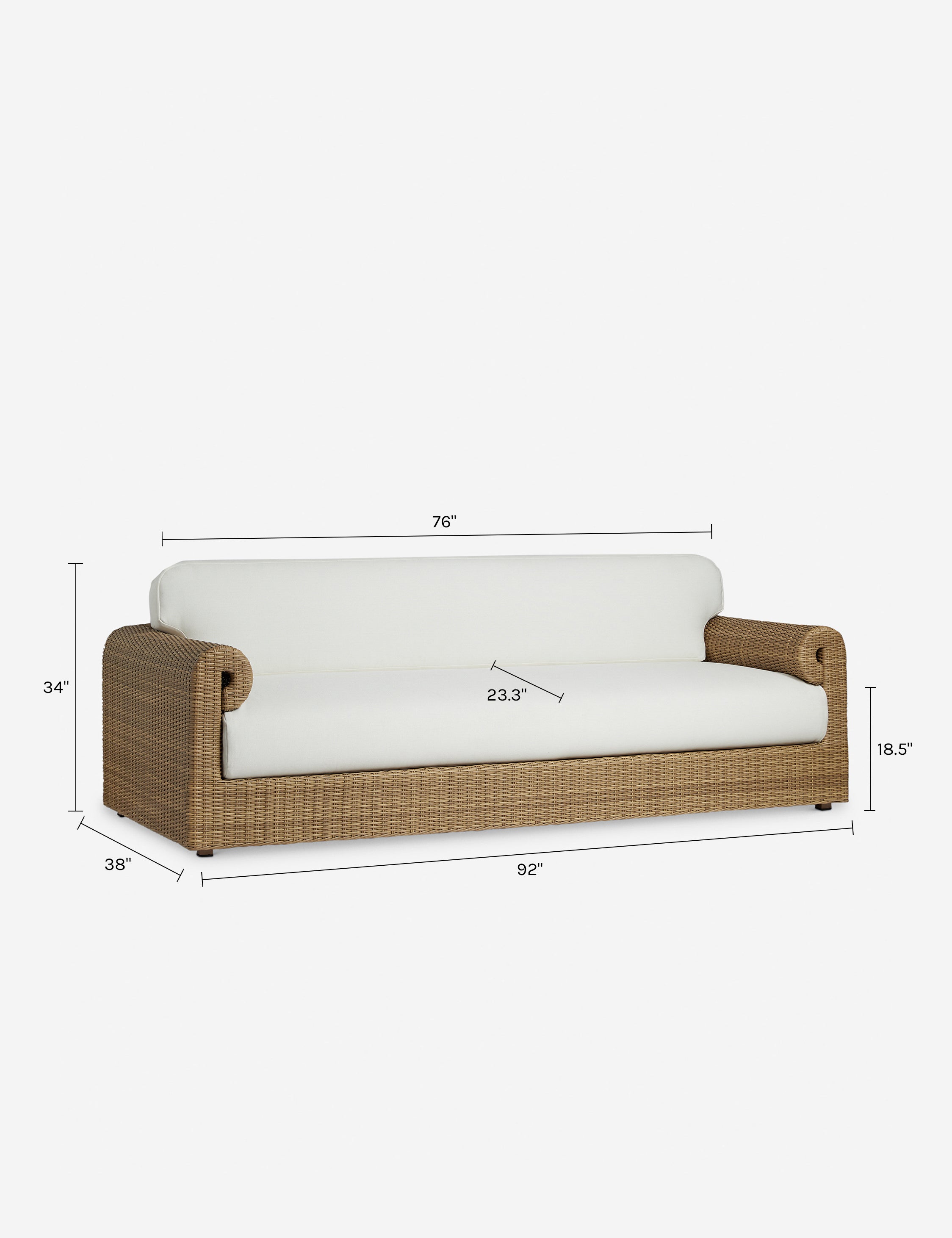 Balla Outdoor Wicker Sofa