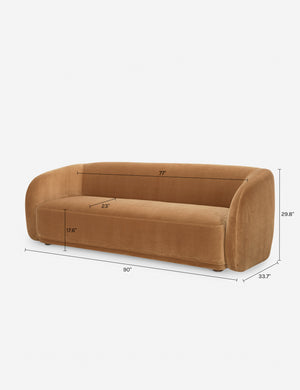 Maas Faux Mohair Sofa