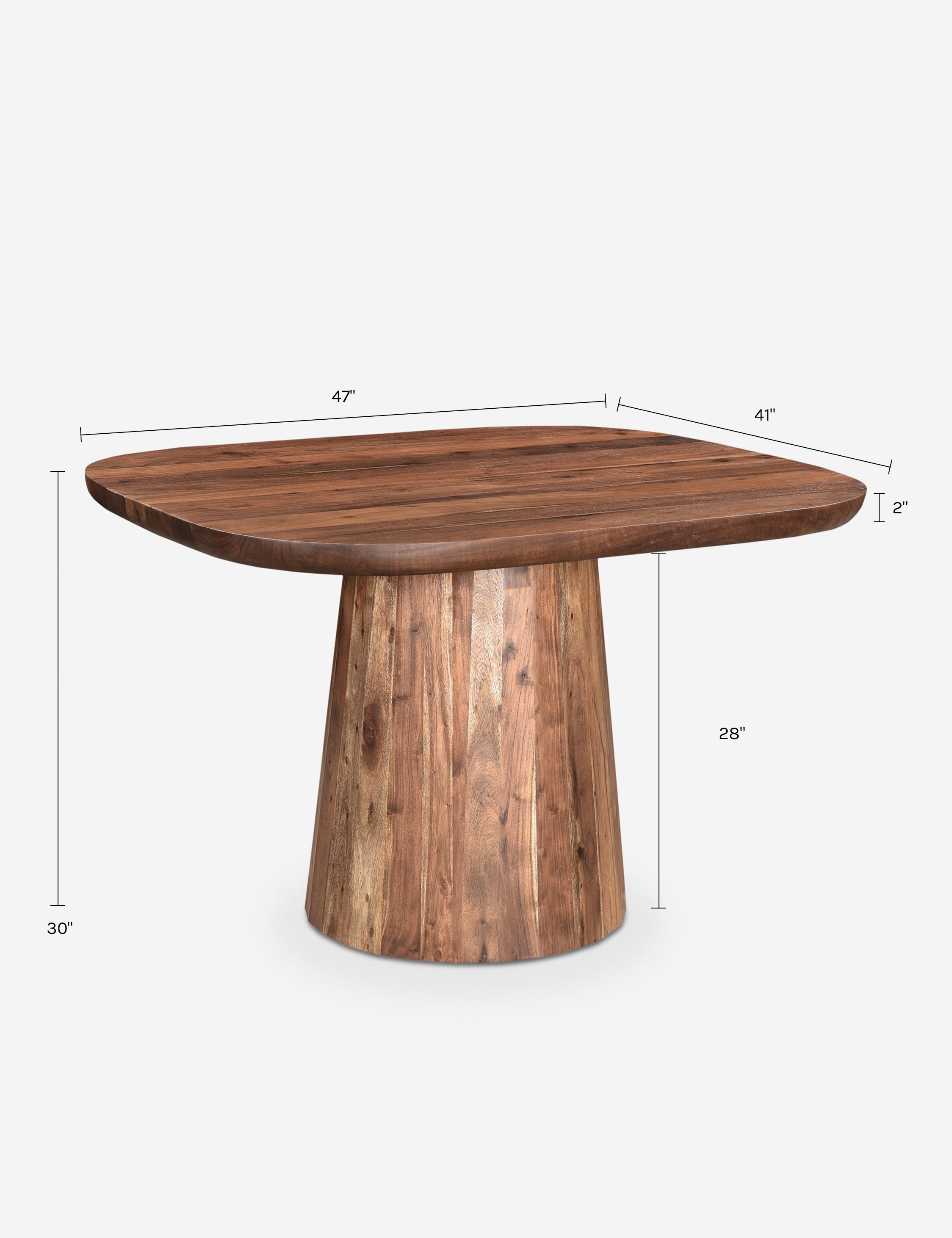 Aidan Solid Wood Square Dining Table
