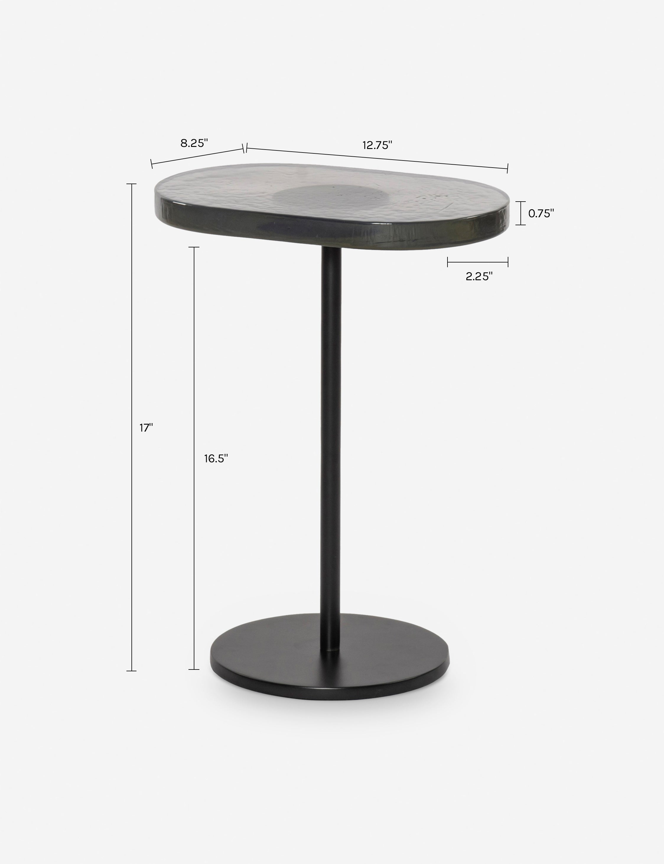Ario Glass Top Side Table