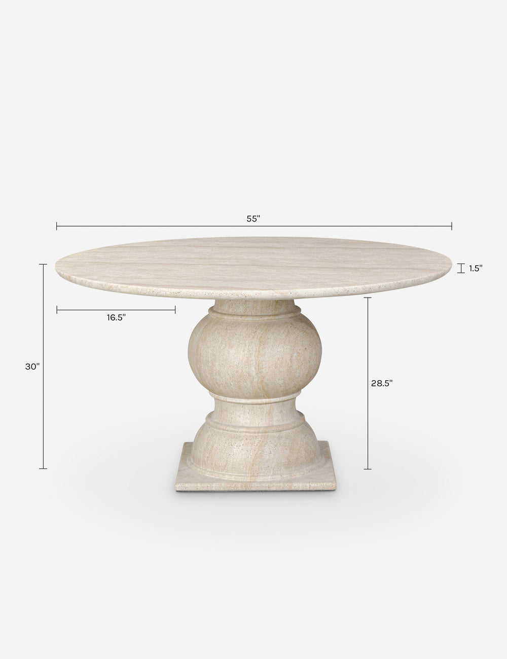 Macalaster Round Dining Table by Amber Lewis x Four Hands
