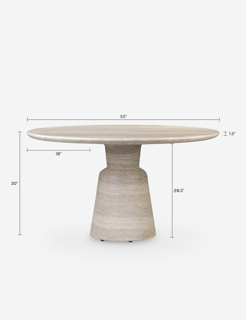 Marsh Indoor / Outdoor Round Dining Table by Amber Lewis x Four Hands