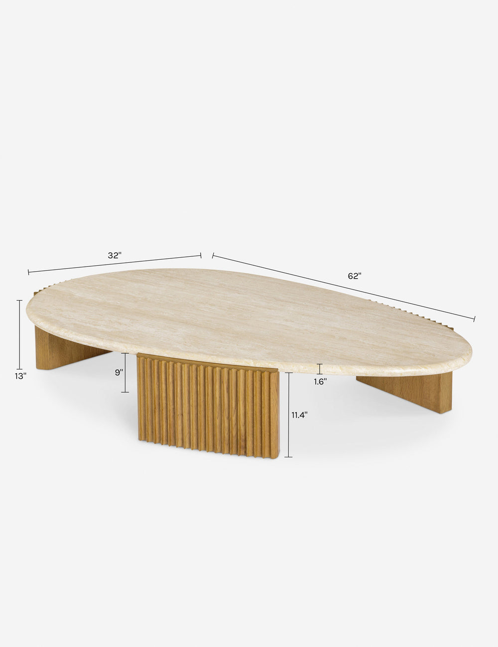 Rayan Travertine Coffee Table