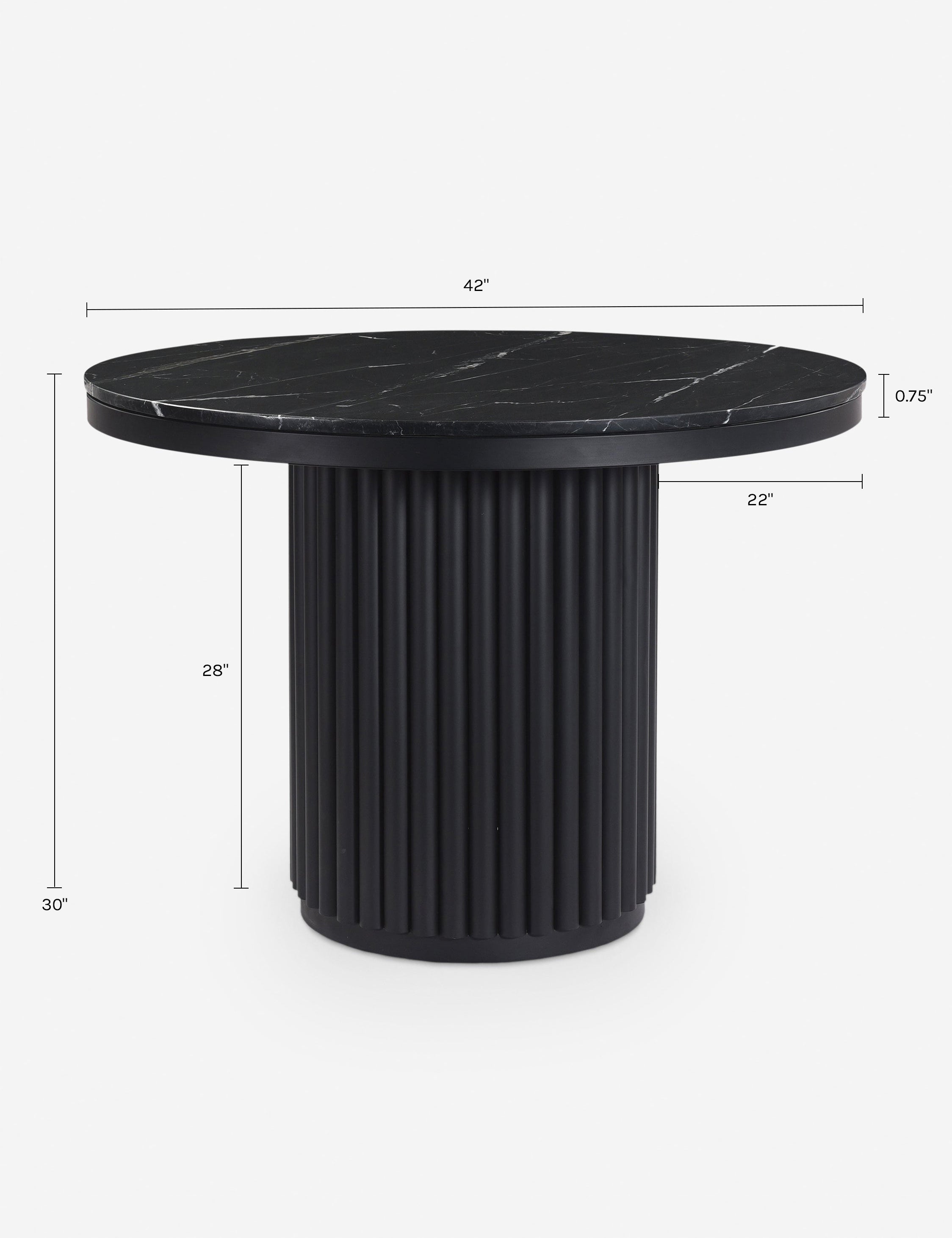 Tiago Round Marble Dining Table