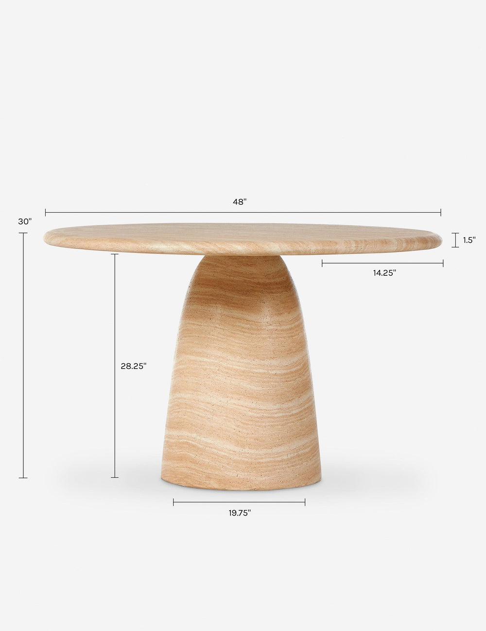 Vinci Concrete Round Dining Table