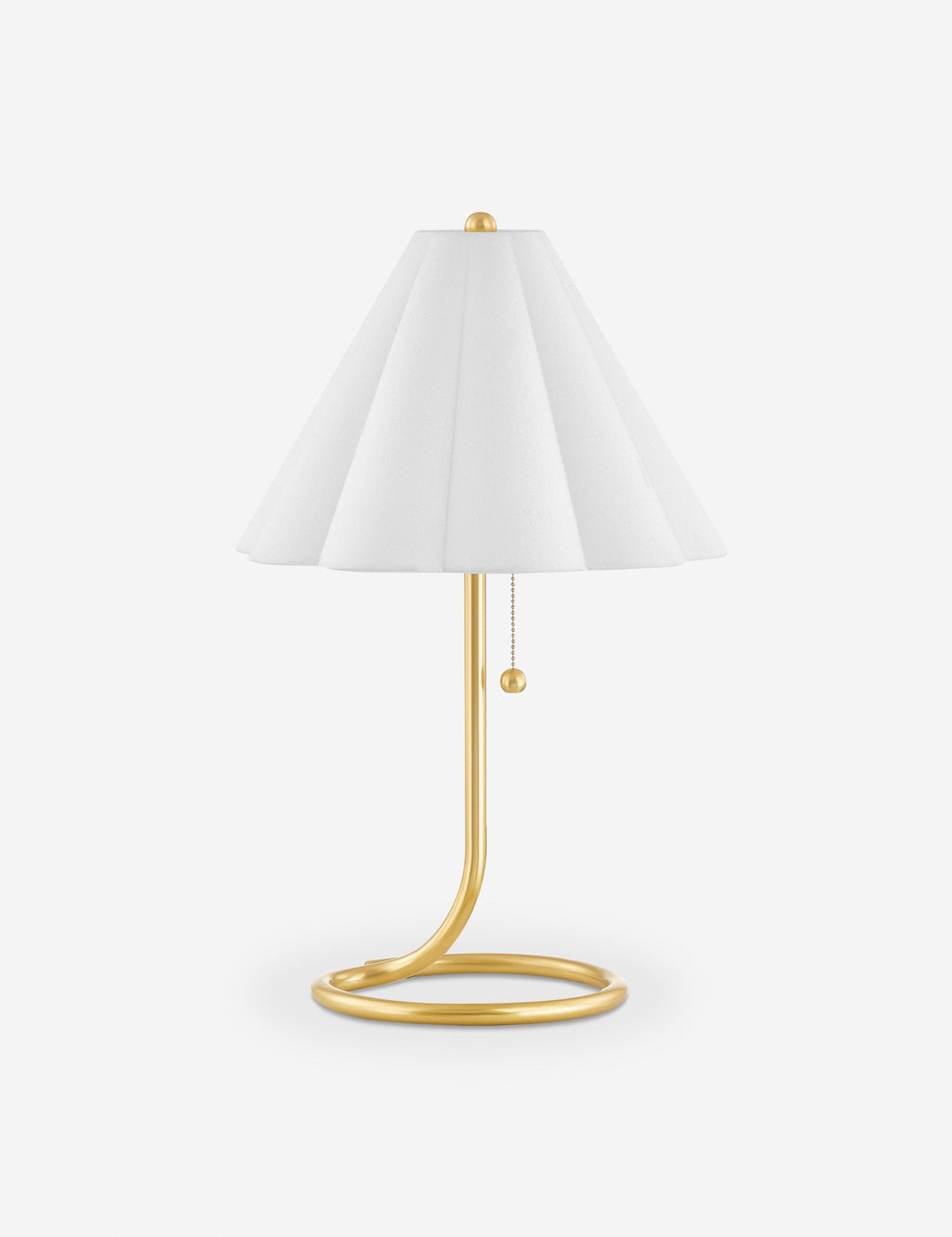 Primrose Pull-Chain Curved Table Lamp
