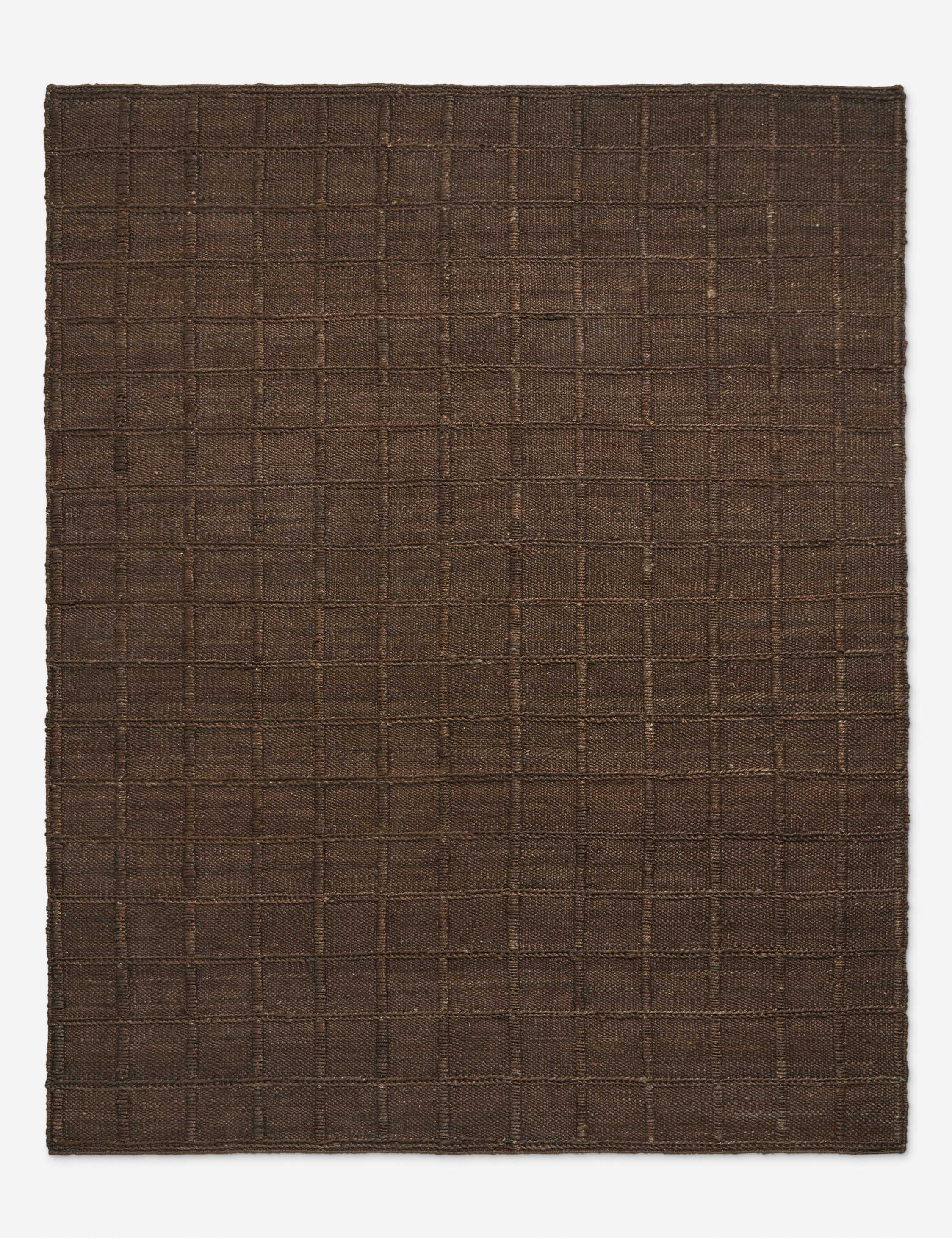Harper Braided Jute Grid Rug by Jake Arnold