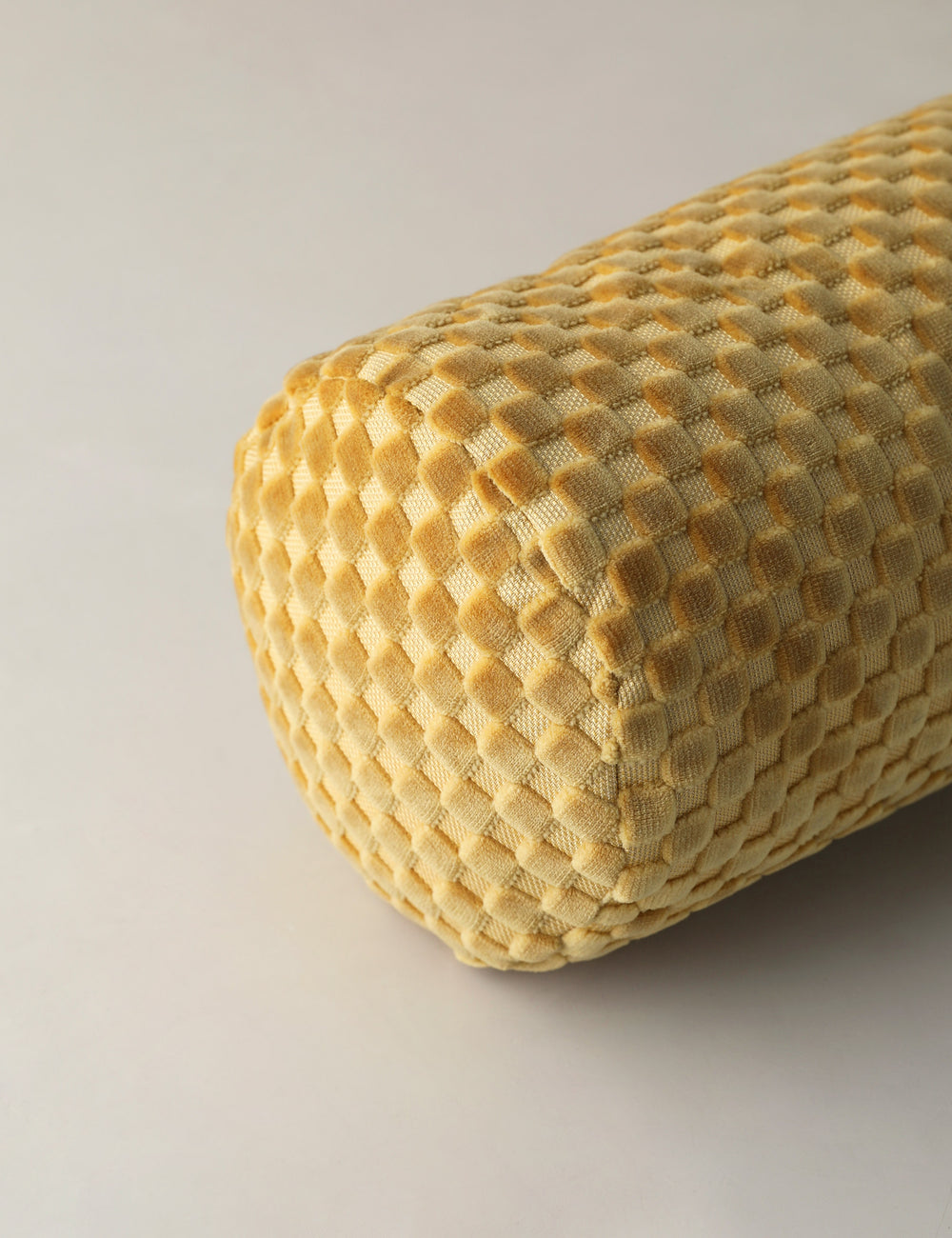 Hi-Lo Checker Velvet Long Bolster Pillow by Sarah Sherman Samuel