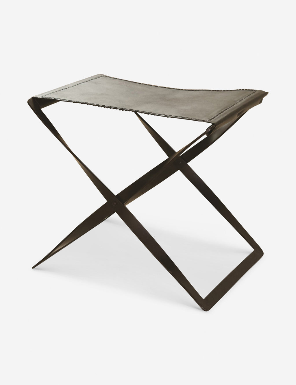 Jena Leather Sling Stool