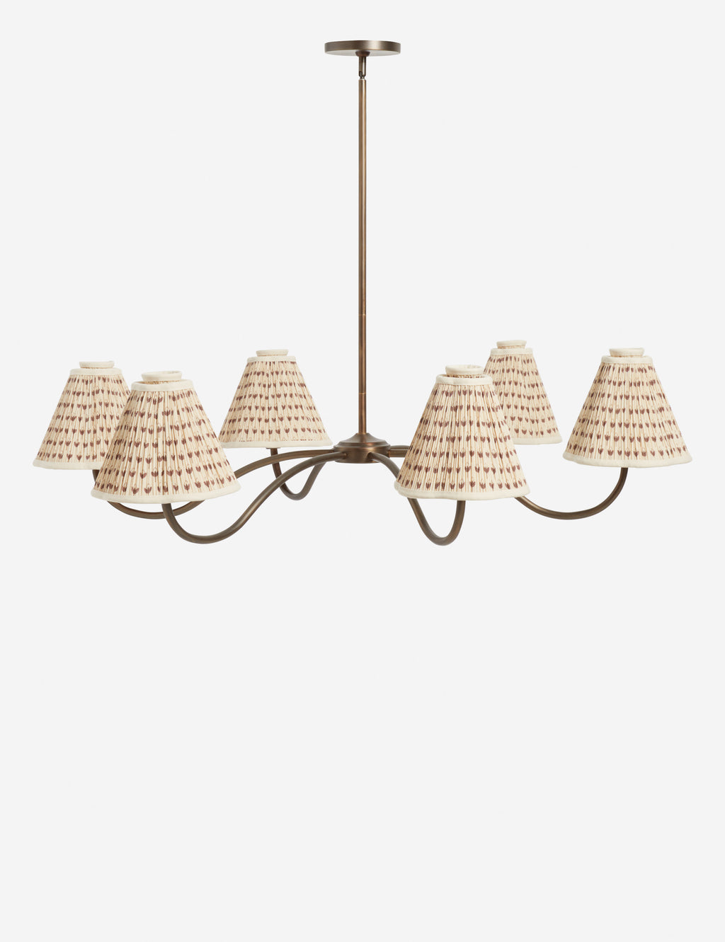 Jordan Pleated Floral Chandelier