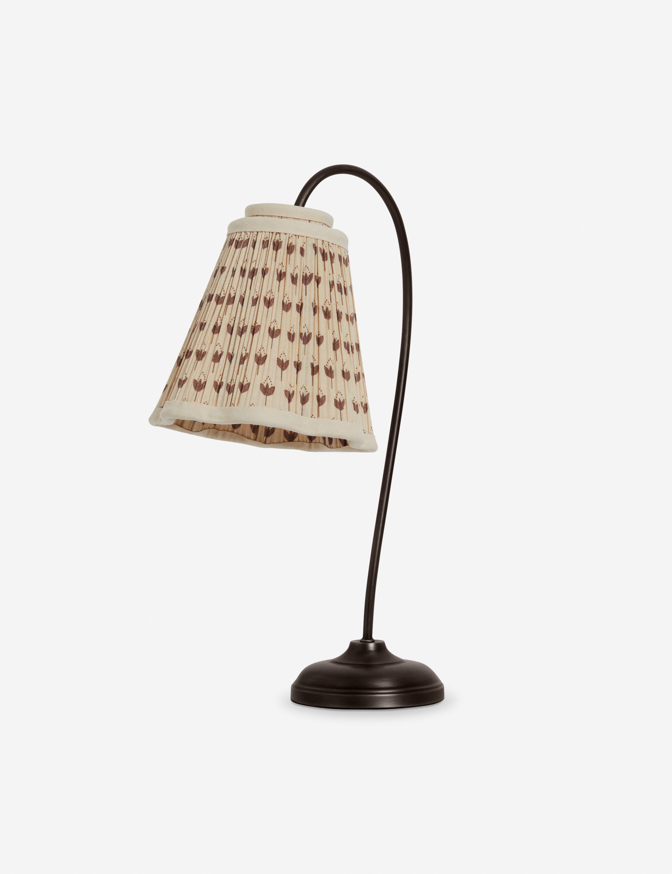 Jordan Pleated Floral Desk Lamp