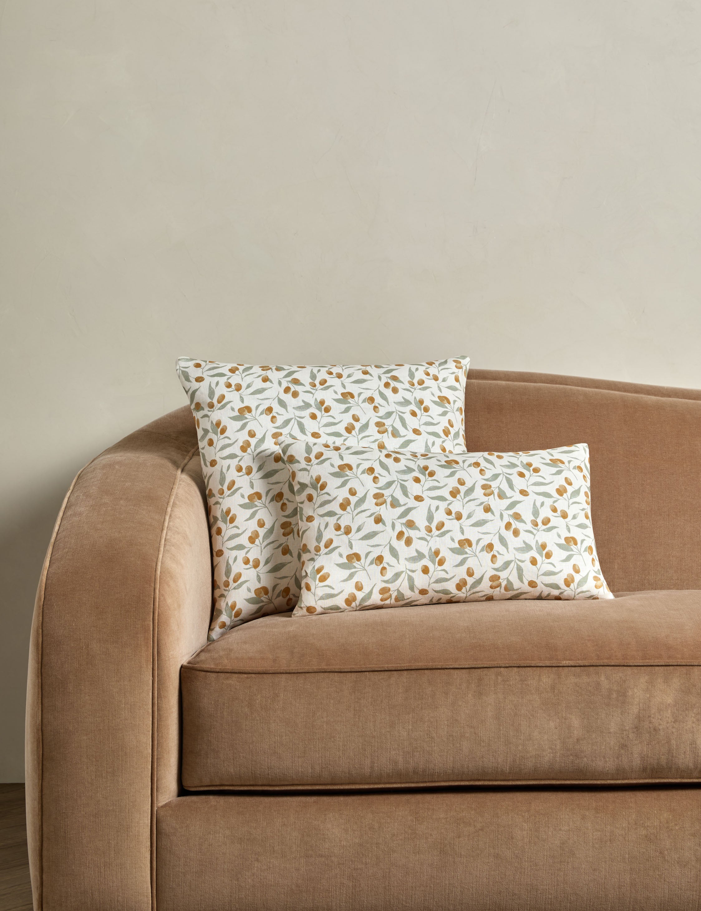 Kumquats Linen Pillow by Rylee + Cru