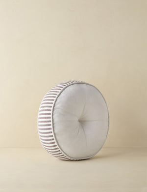 Littu Indoor / Outdoor Striped Disc Pillow by Sarah Sherman Samuel