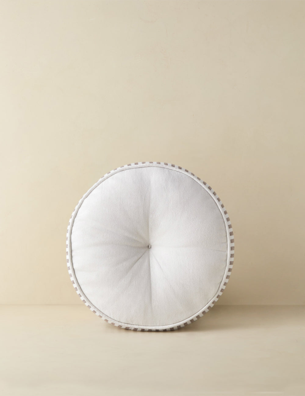 Littu Indoor / Outdoor Striped Disc Pillow by Sarah Sherman Samuel