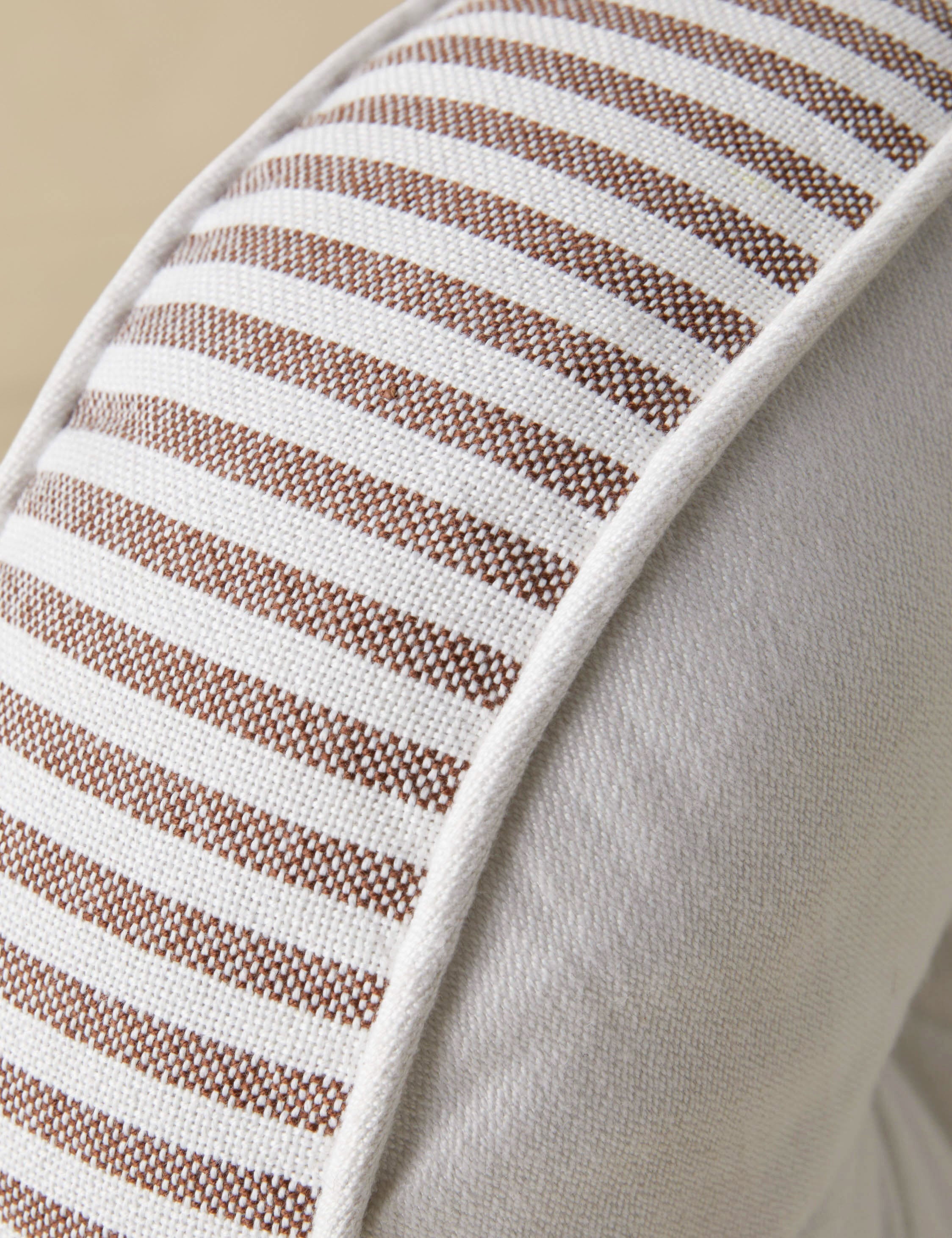 Littu Indoor / Outdoor Striped Disc Pillow by Sarah Sherman Samuel