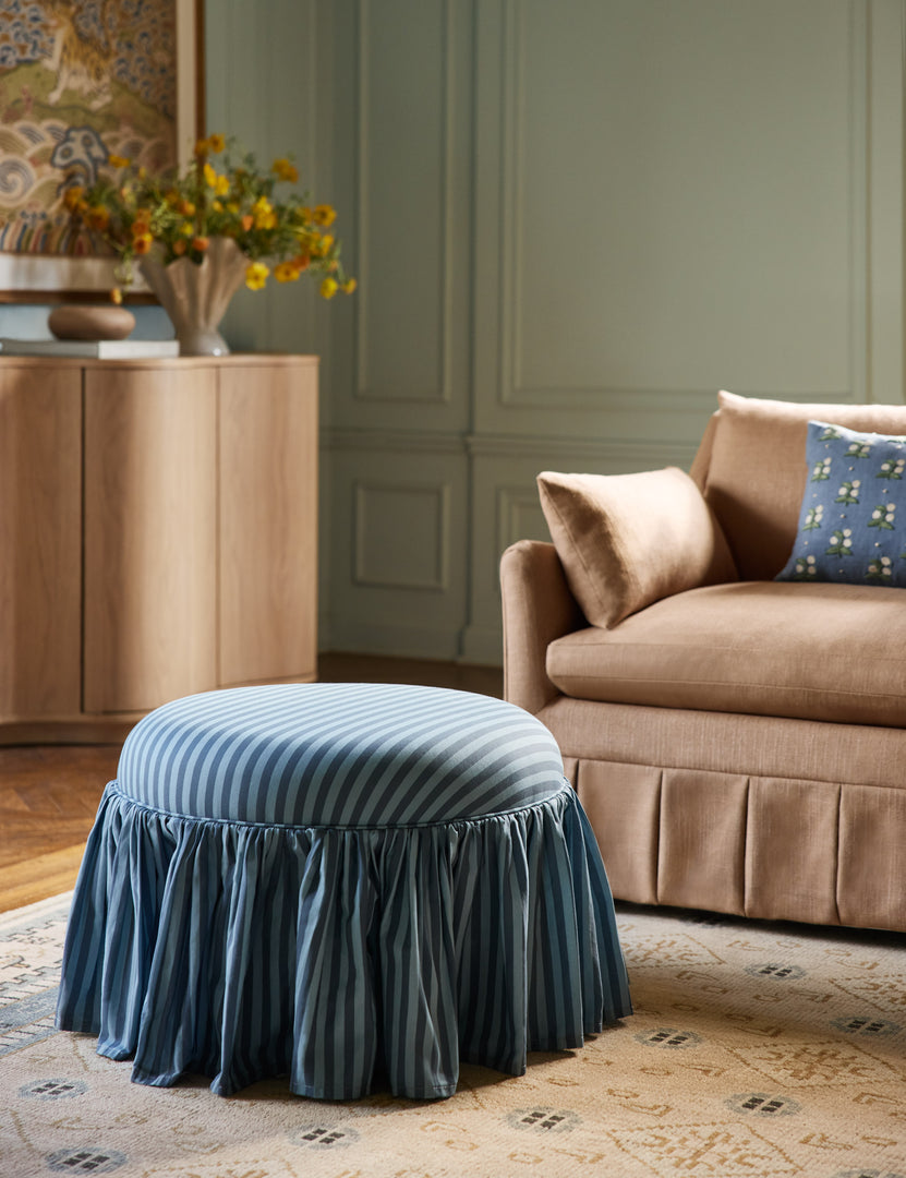 Leary Skirted Ottoman