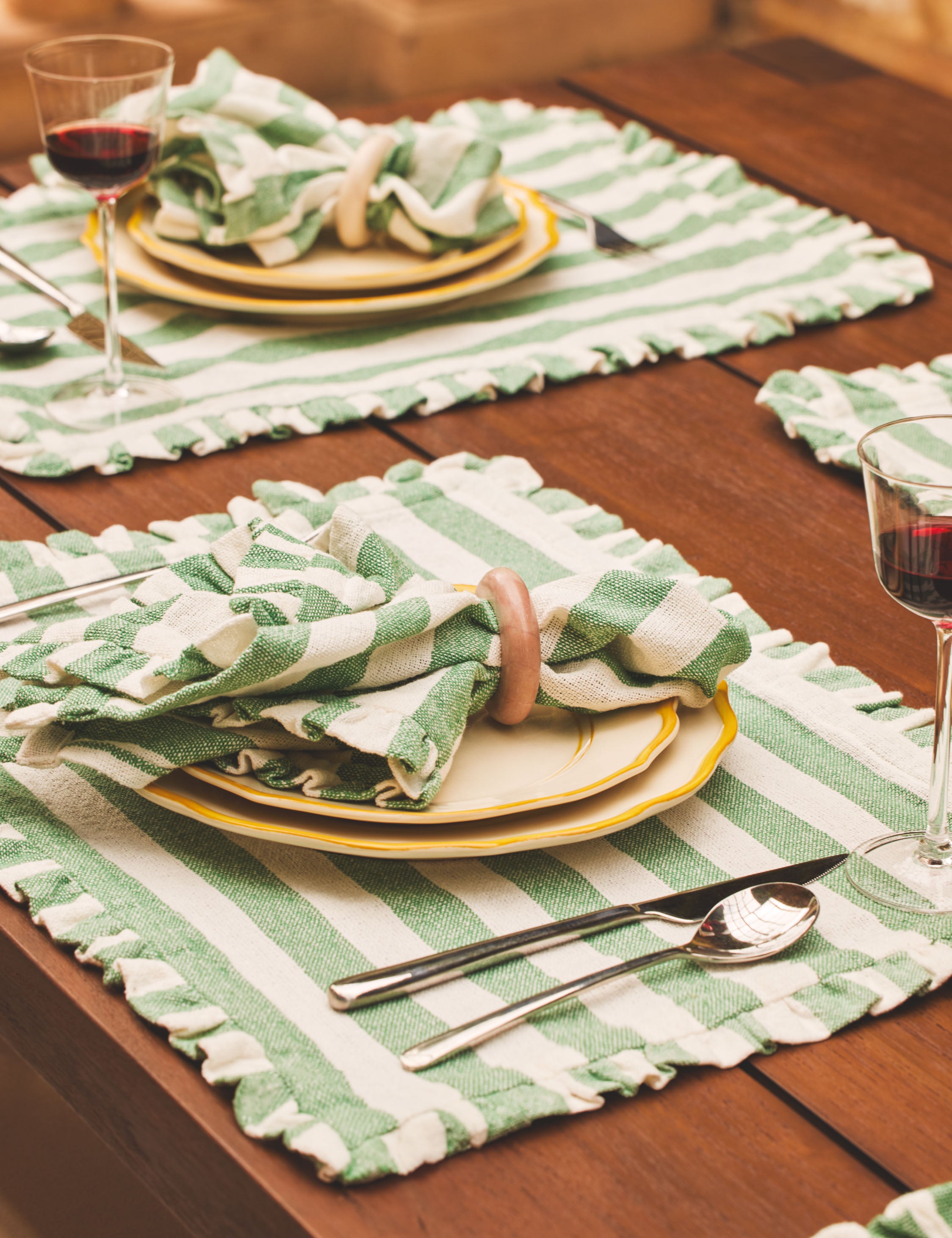 Sunday Striped Table Linens