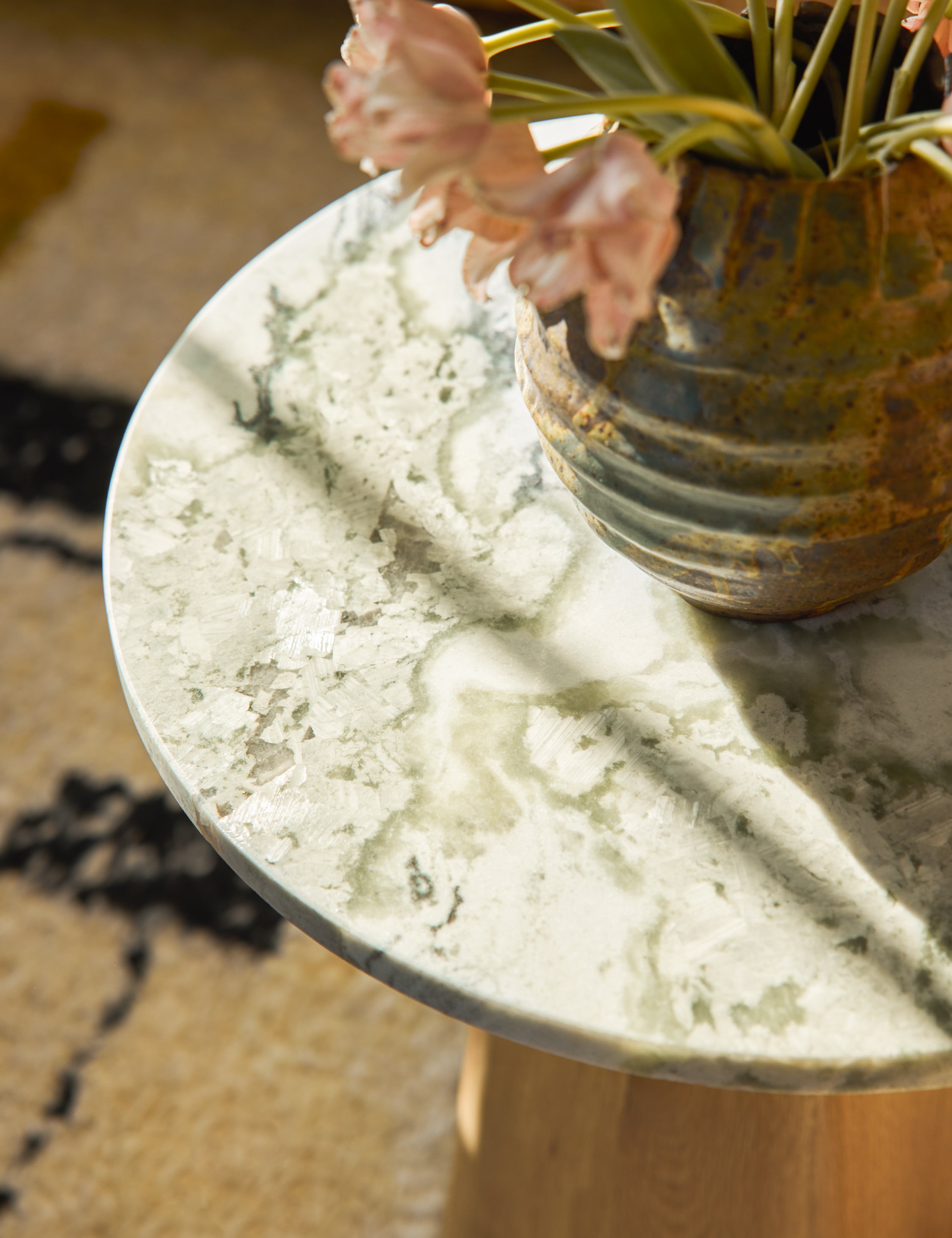 Hendel Round Marble Side Table