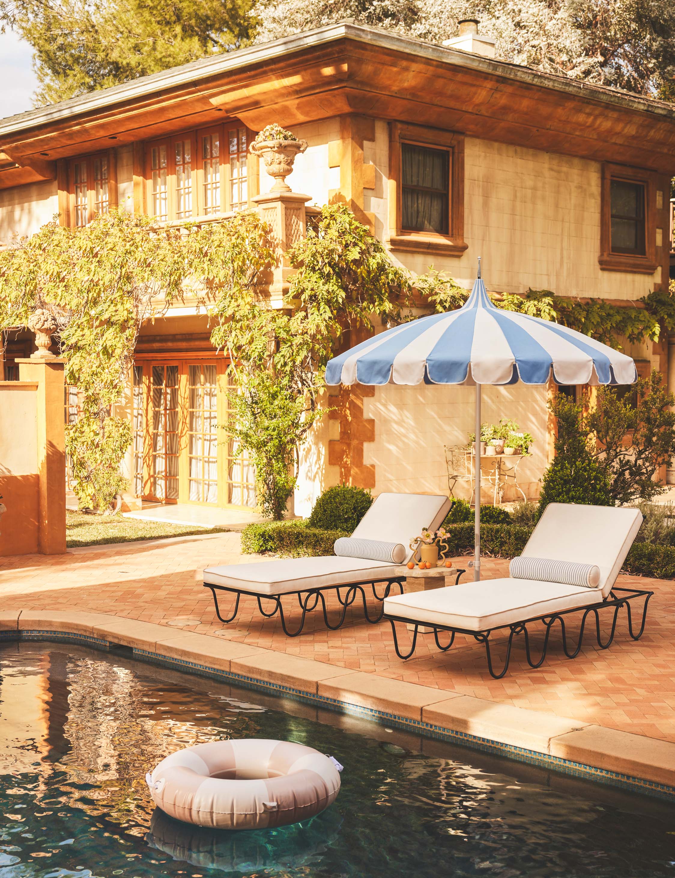 Peggy Outdoor Chaise by Sarah Sherman Samuel